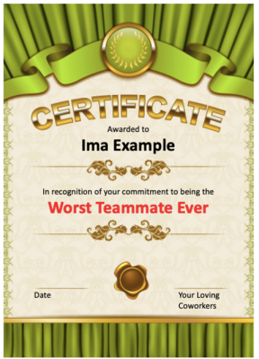 Funny Office Awards - Don’t Earn the “Margo” for Being the Worst ...